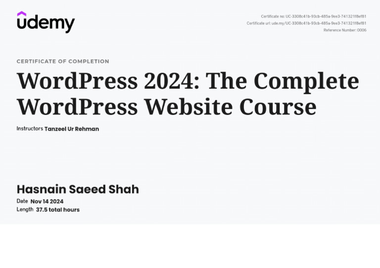 Udemy-certificate | PDF