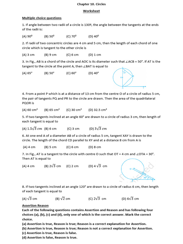 Geometry Circle Problems | PDF | Circle | Angle