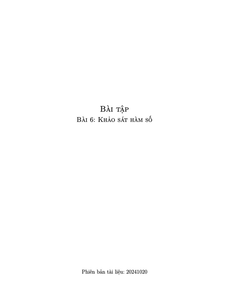 Bai6 KhaoSatHamSo | PDF