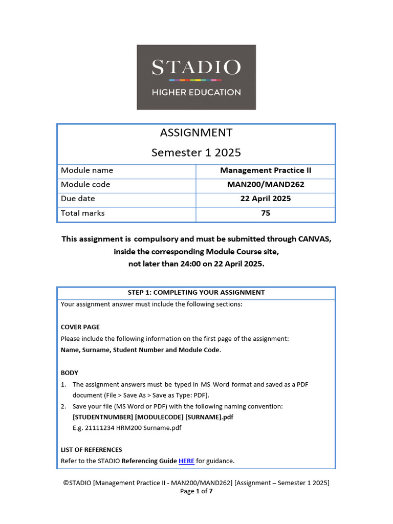 Man200 - Mand262 2025 01 Asgmt | PDF | Motivation | Motivational