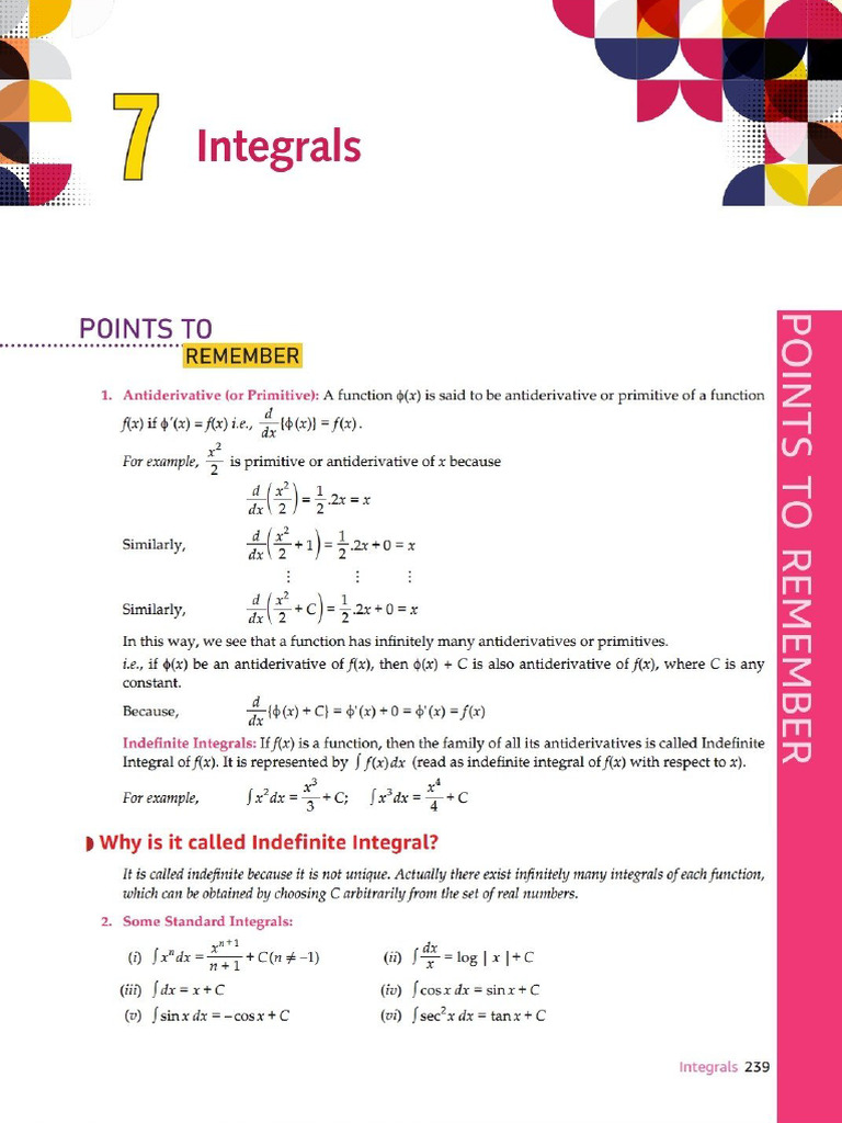 Integrals | PDF