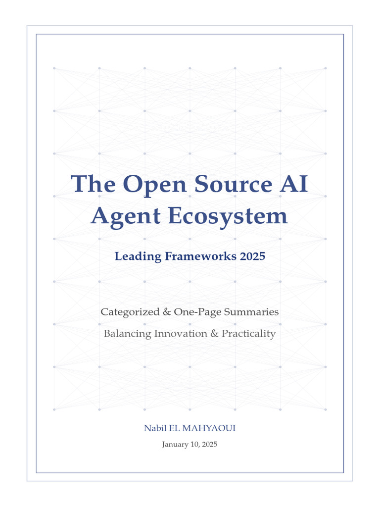 The Open Source AI Agent Ecosystem | PDF | Artificial Intelligence ...