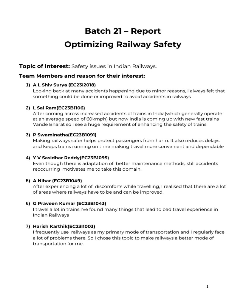 21 Optimizing Railway Safety | PDF | Infrastructure | Rail Transport