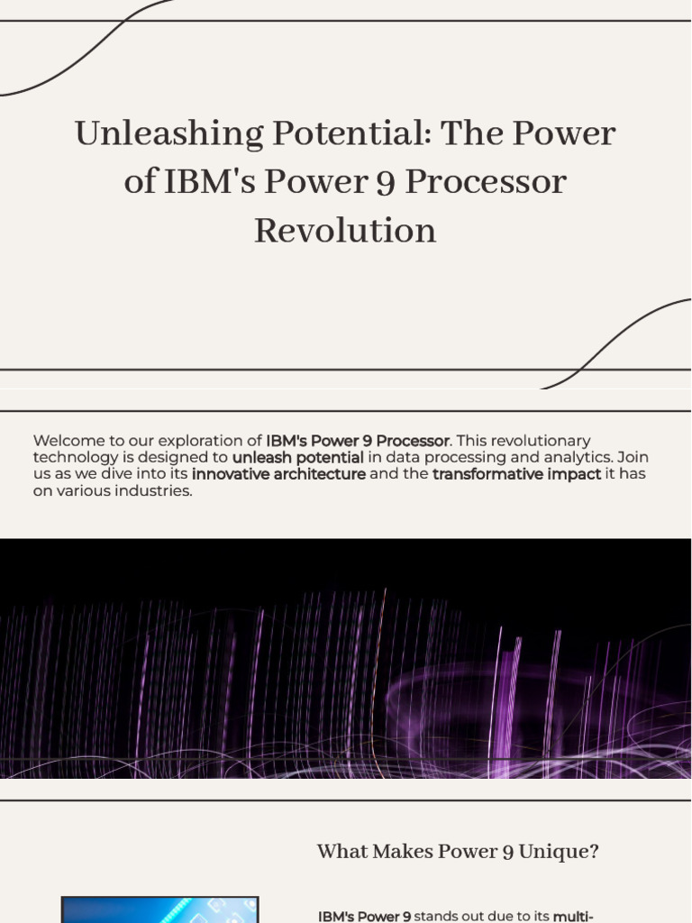 IBM Power 9 Processor Overview | PDF