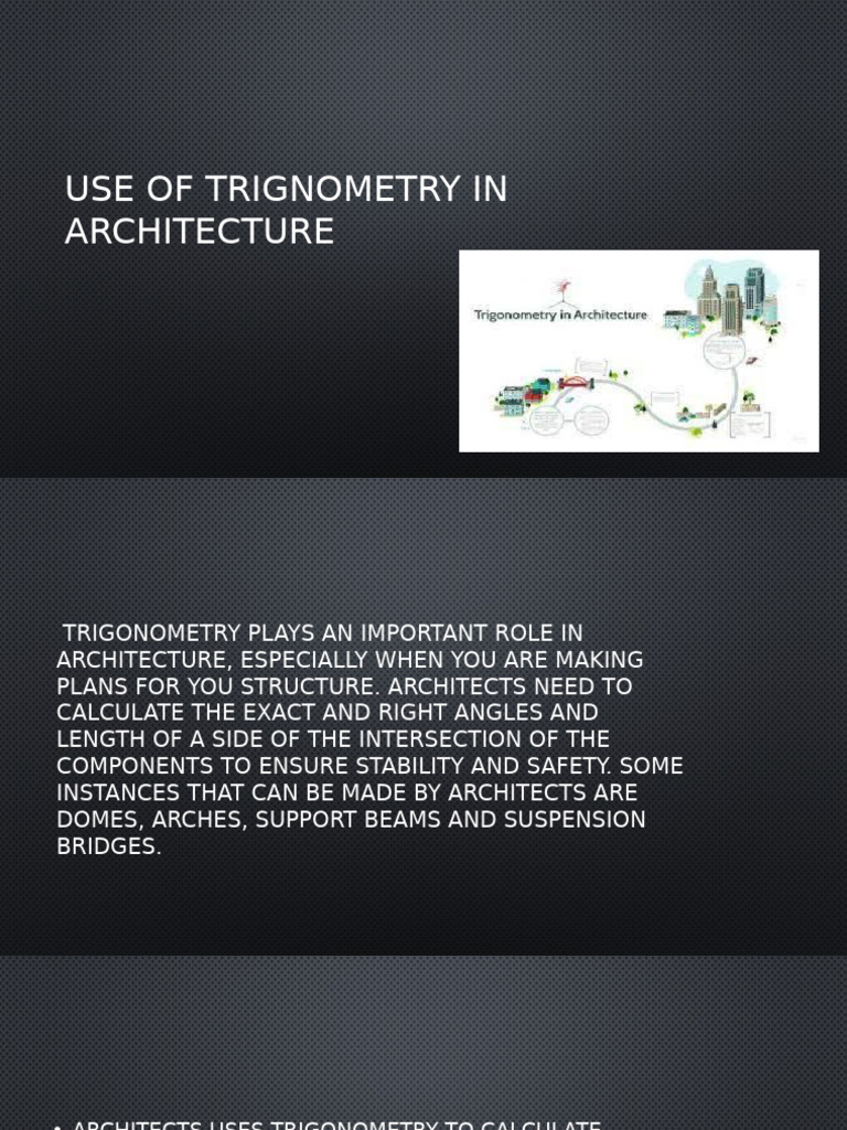 Trigonometry's Role in Architecture | PDF