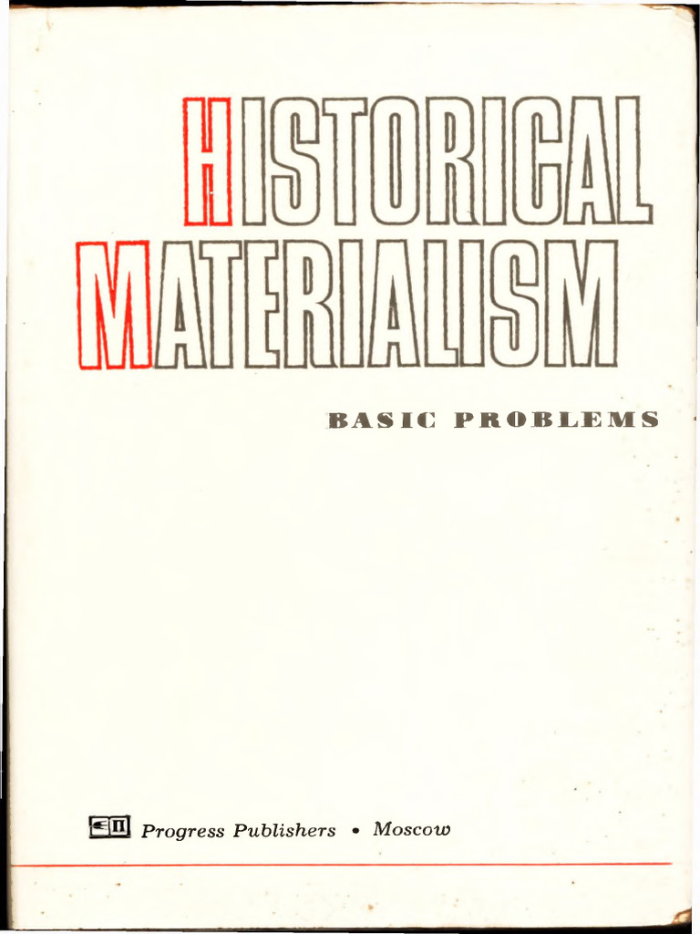 Historical Materialism. Basic Problems - Glezerman, Grigoriĭ Efimovich ...