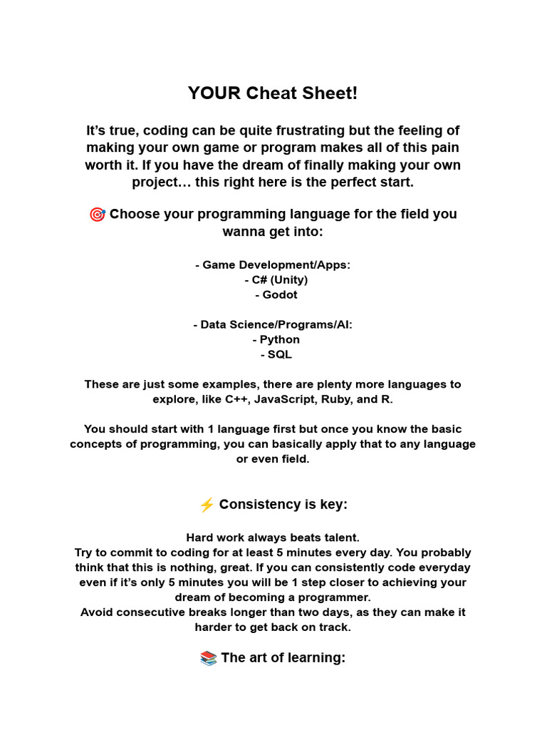 CheatSheet GameMaker | PDF | Computing