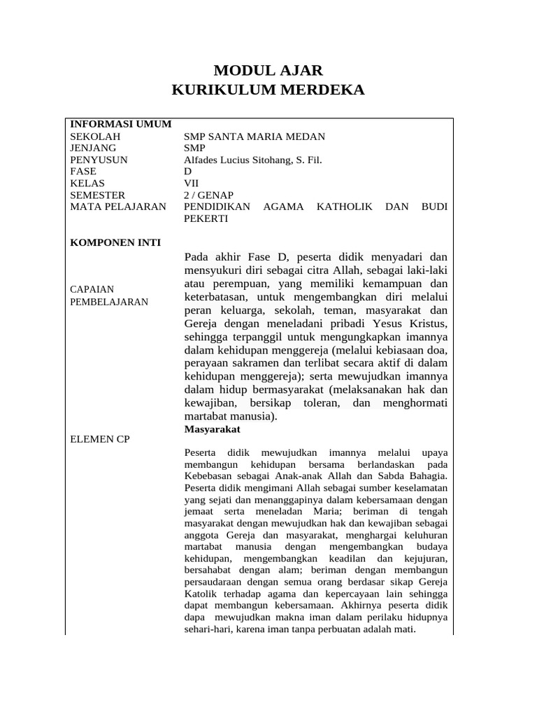 MODUL - AJAR - 2 Sem II | PDF