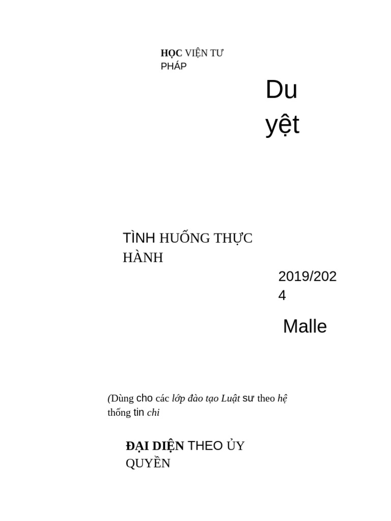 THTH 69 Dai Dien Theo Uy Quyen | PDF
