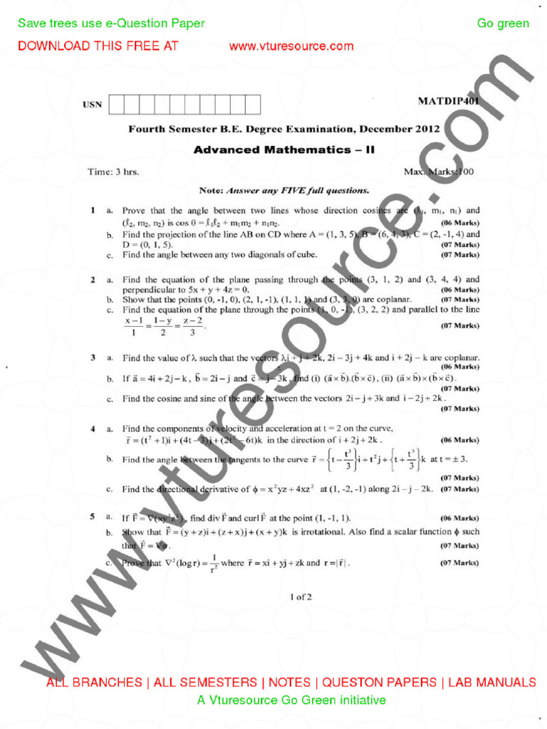 Mat Jan 2013 | PDF