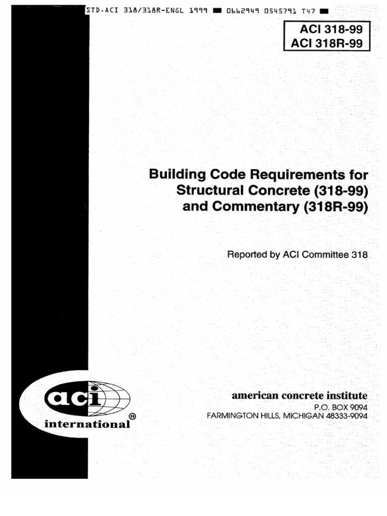 ACI 318-99 | PDF
