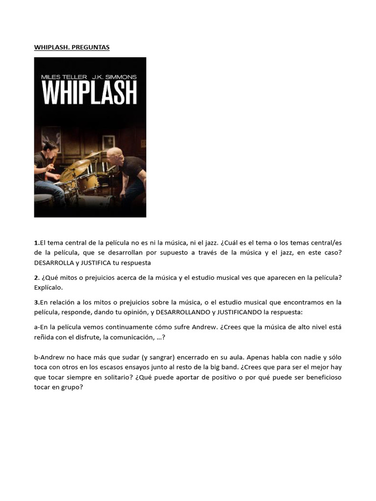 Whiplash PDF | PDF
