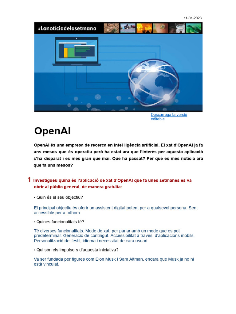 OpenAI Alumnes | PDF
