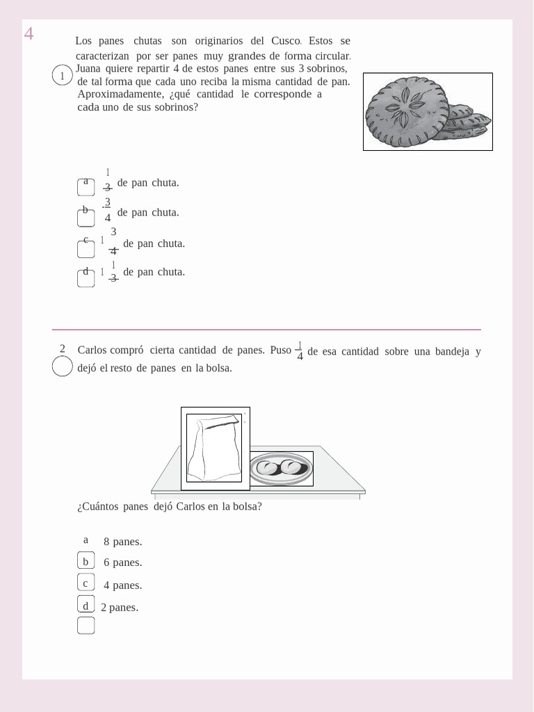 Prueba diagnóstica de Matemática 1.° grado de secundaria kit de ...
