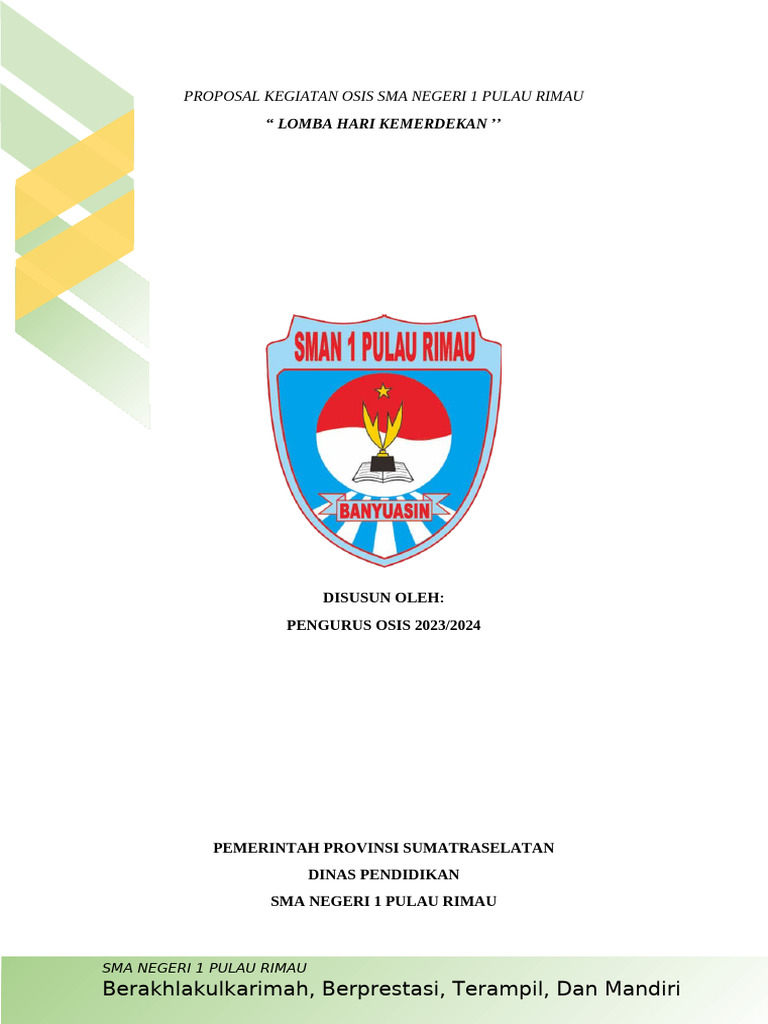 Proposal Lomba HUT RI ke-79 | PDF