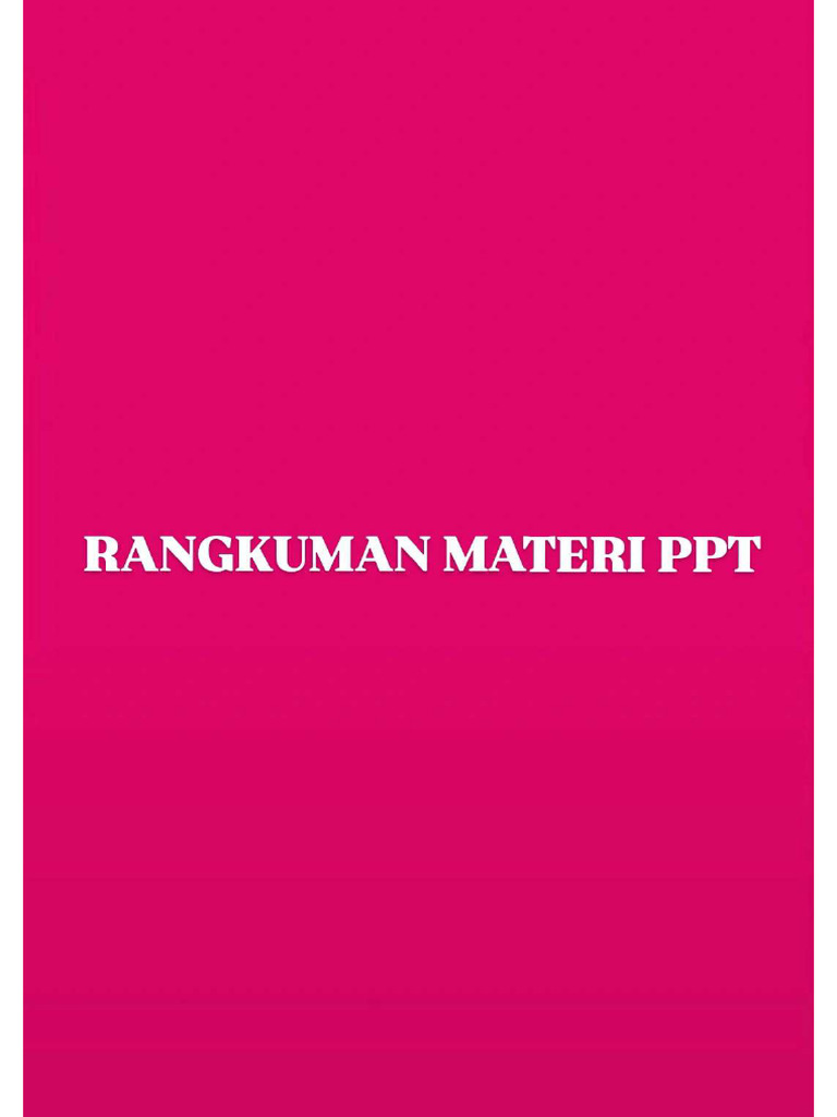 Rangkuman Materi PPT PPKN | PDF