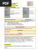 Detailed Lesson Plan in TLE VII | PDF | Livestock | Agriculture