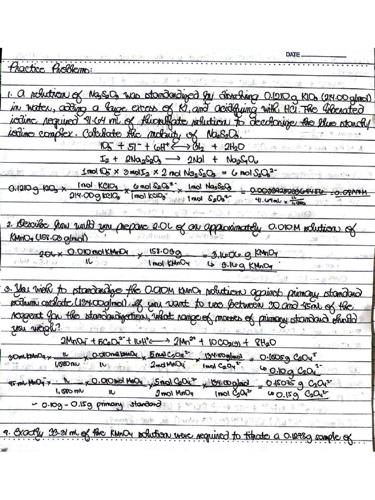 Practice Problems - Lecture 6 | PDF