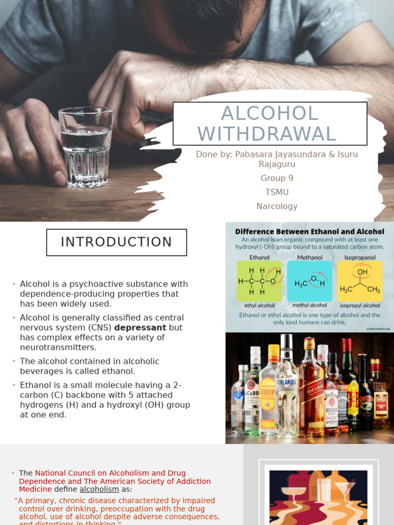 Alcohol Withdrawal | PDF | Alcoholism | Diseases And Disorders