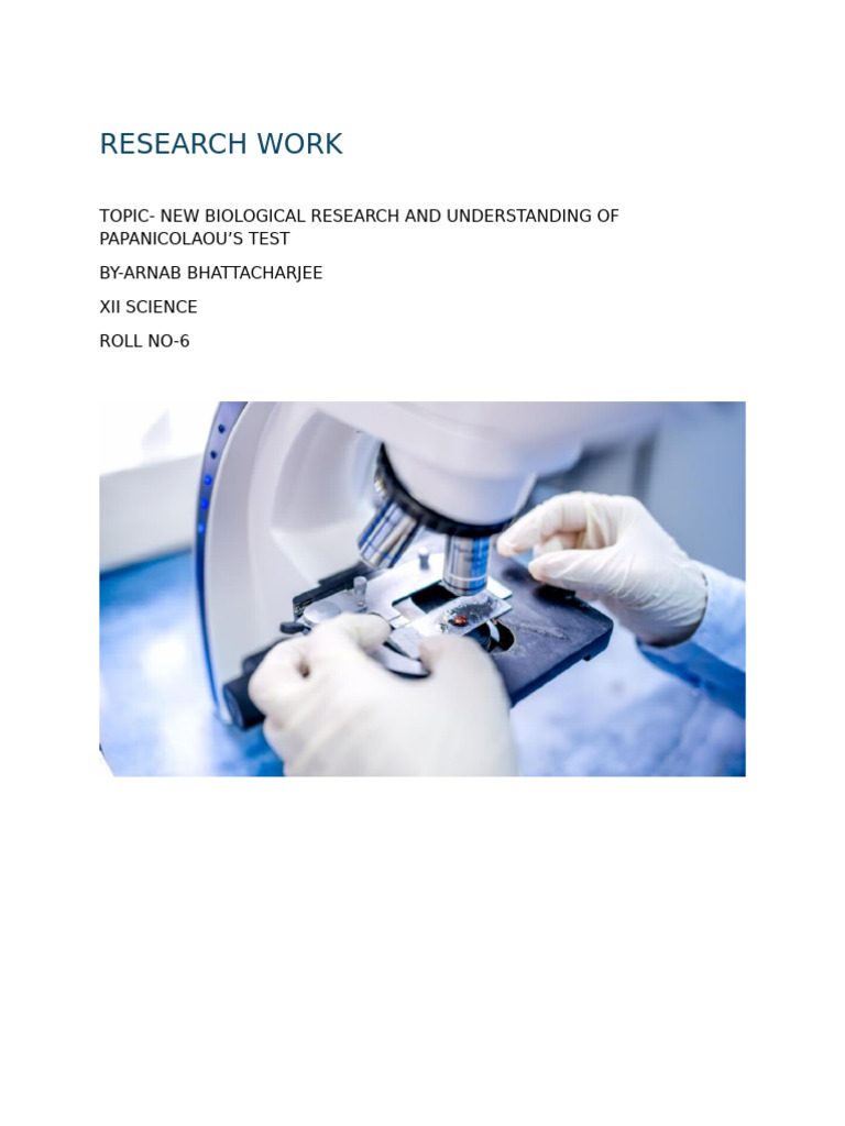 Research Work | PDF