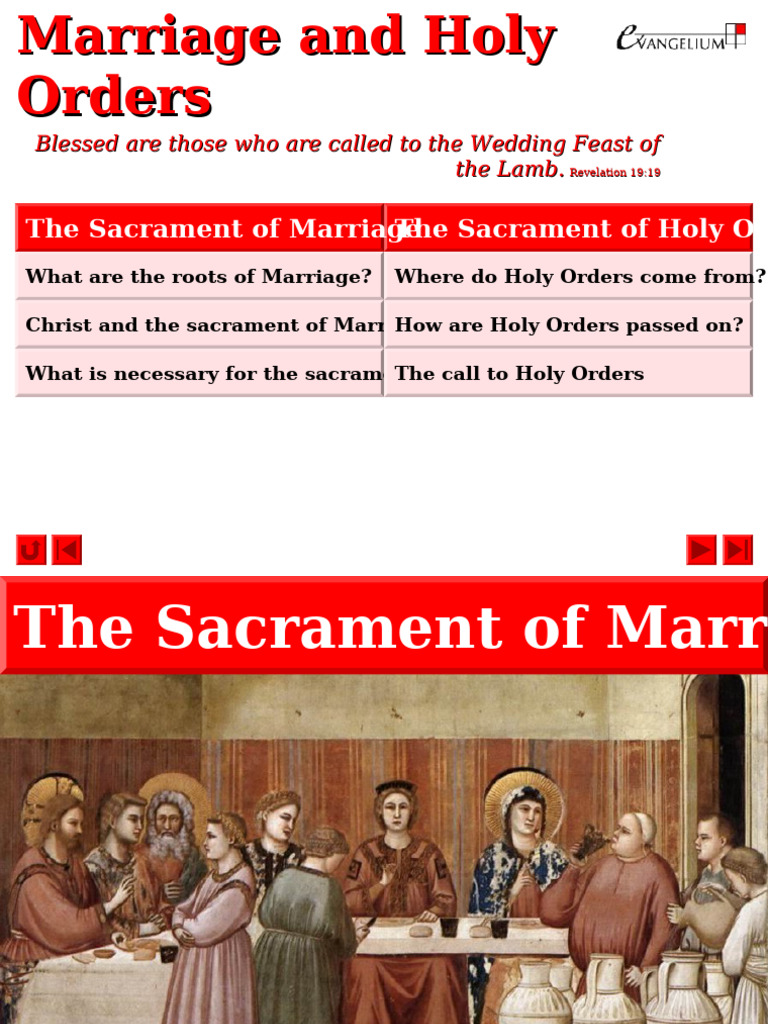 15 Marriage and Holy Orders | PDF | Sacraments | Catholic Church