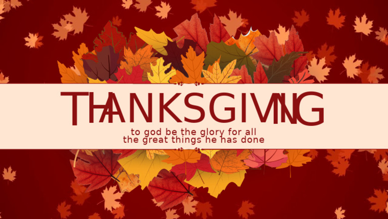 Thanksgiving - RED | PDF
