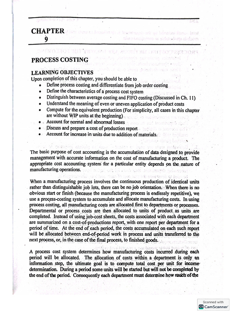 Process Costing | PDF
