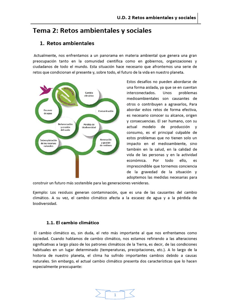 Retos Ambientales y Sociales Globales | PDF | Energía renovable | Gases ...