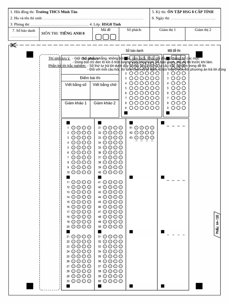 A4-120 - Cat Phach - SBD - Ms Word | PDF