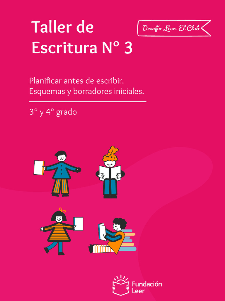 Taller 3 - Escritura - 3 y 4 Grado | PDF