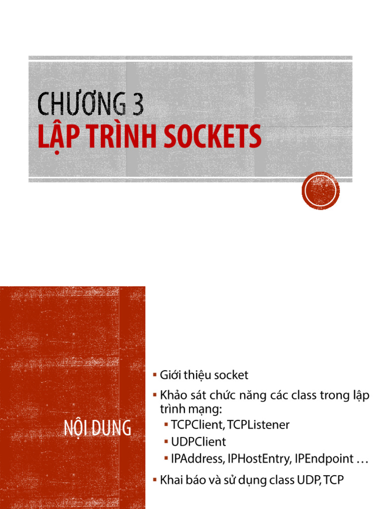 Chương 3 - Sockets | PDF
