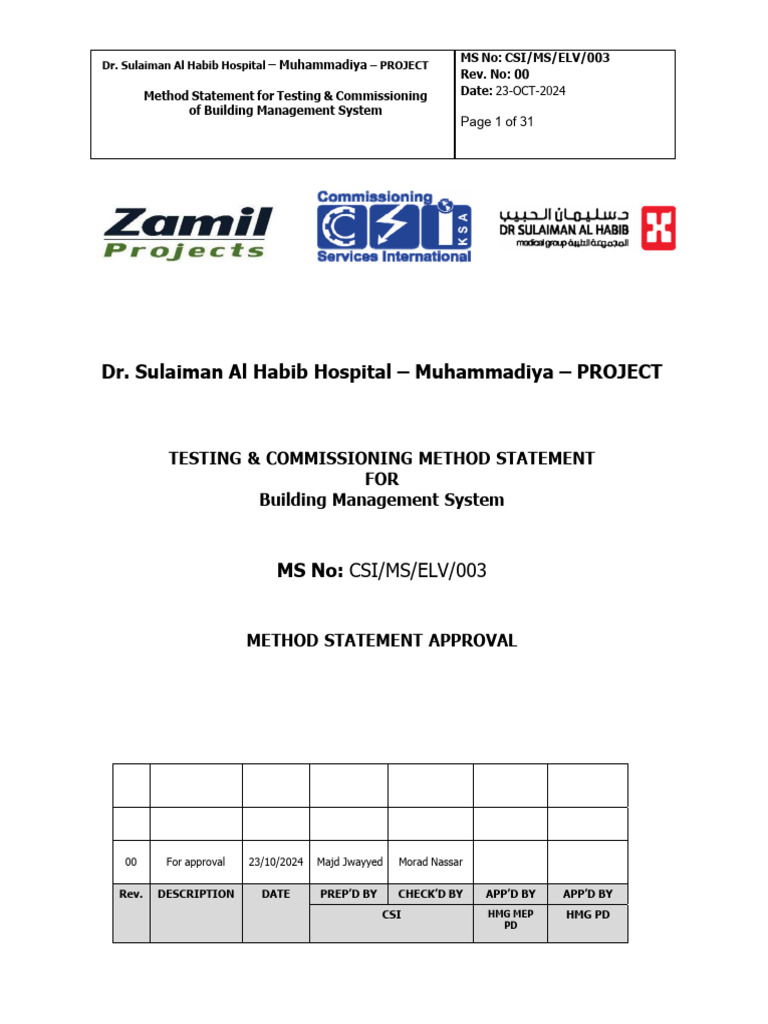 Building Management System MS - Rev.00 | PDF | Building Automation ...