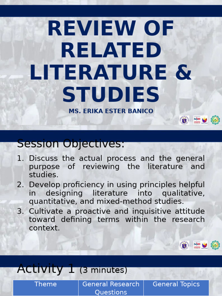 Review of Related Literature Studies 1 1 | PDF | Quantitative Research ...