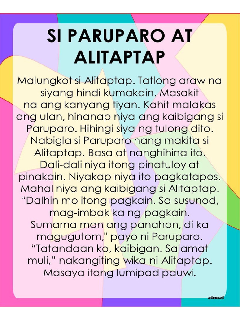 Si Paruparu at Alitaptap | PDF