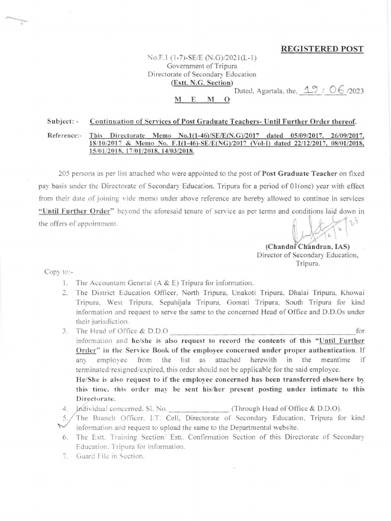 Service Continuation | PDF | Bengal