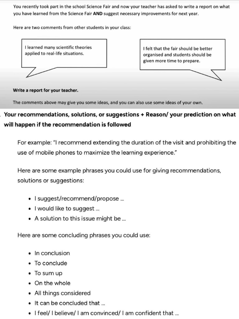 ESL Report Writing Note | PDF
