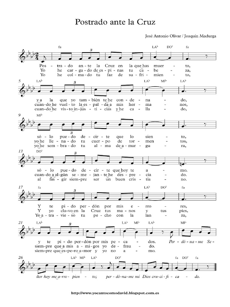 Postrado Ante La Cruz | PDF