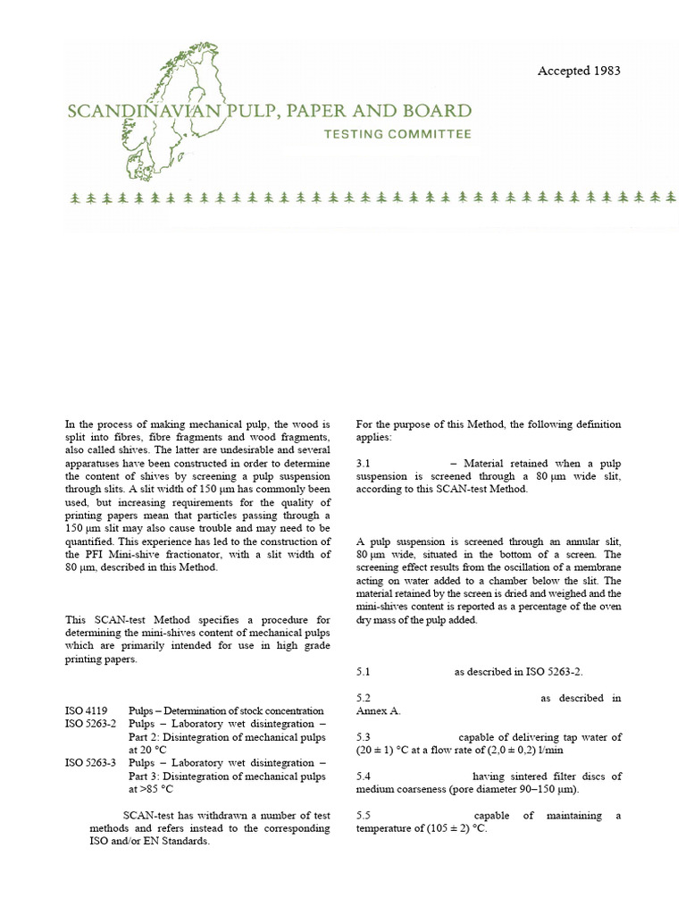 Mini-Shives Content in Mechanical Pulp | PDF | Paper | Pulp (Paper)