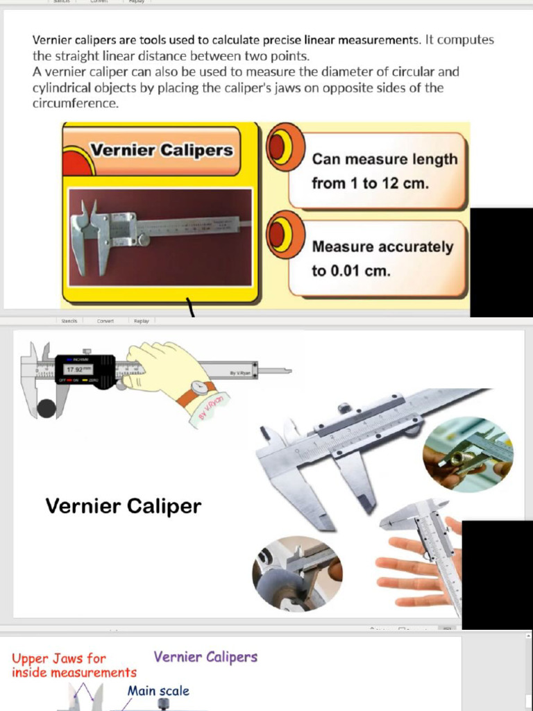 physics measuring vernier scale | PDF
