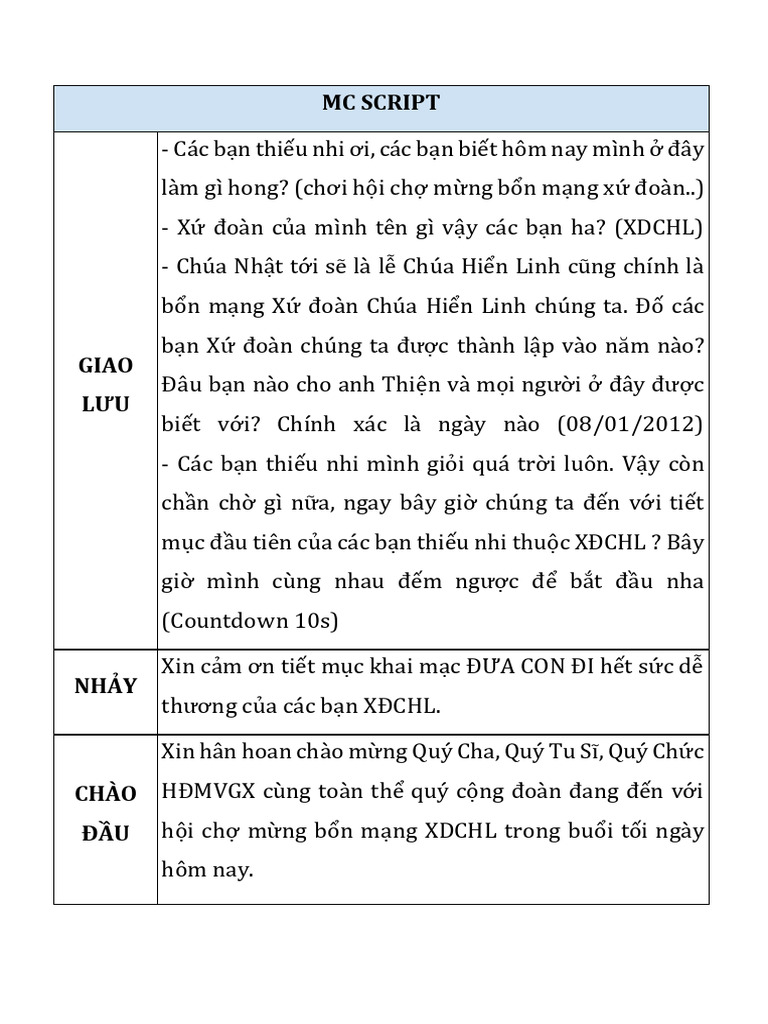 MC Script | PDF