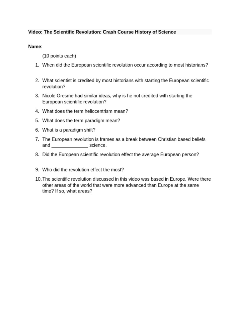 #3 The Scientific Revolution | PDF