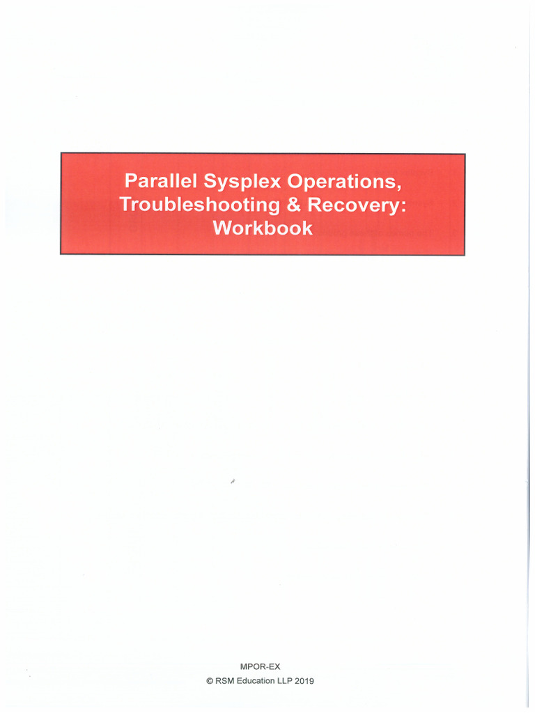 ParallelSysplex Operations | PDF
