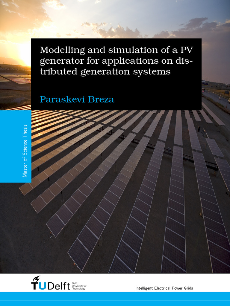 Modelling and Simulation of A PV - Master Thesis | PDF | Photovoltaics ...