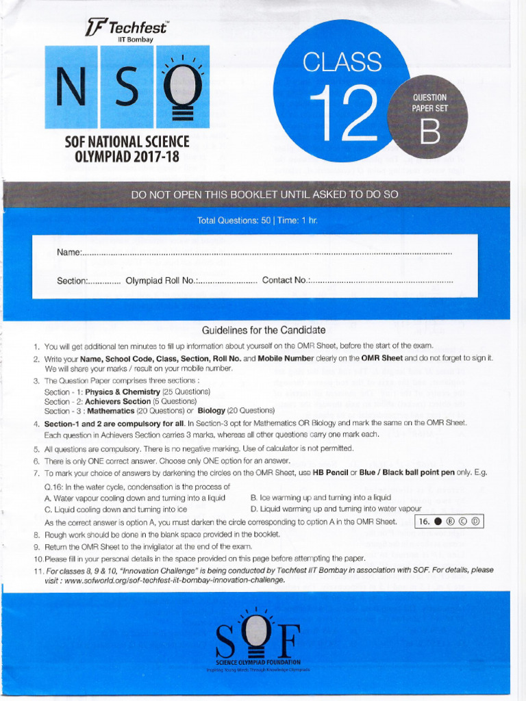 12th NSO | PDF
