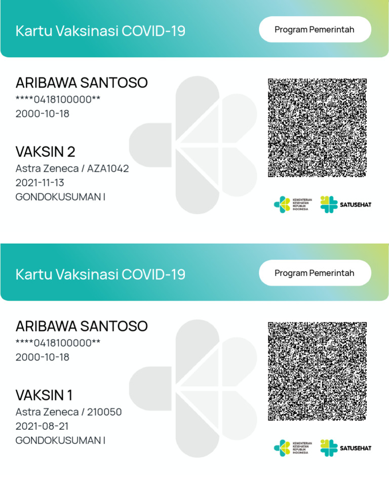 Vaksin 1 Dan 2 | PDF