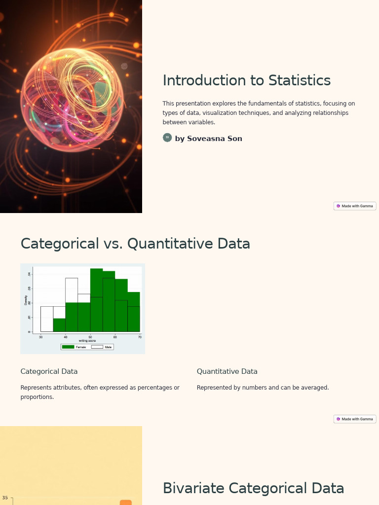 Introduction To Statistics | PDF | Categorical Variable | Histogram