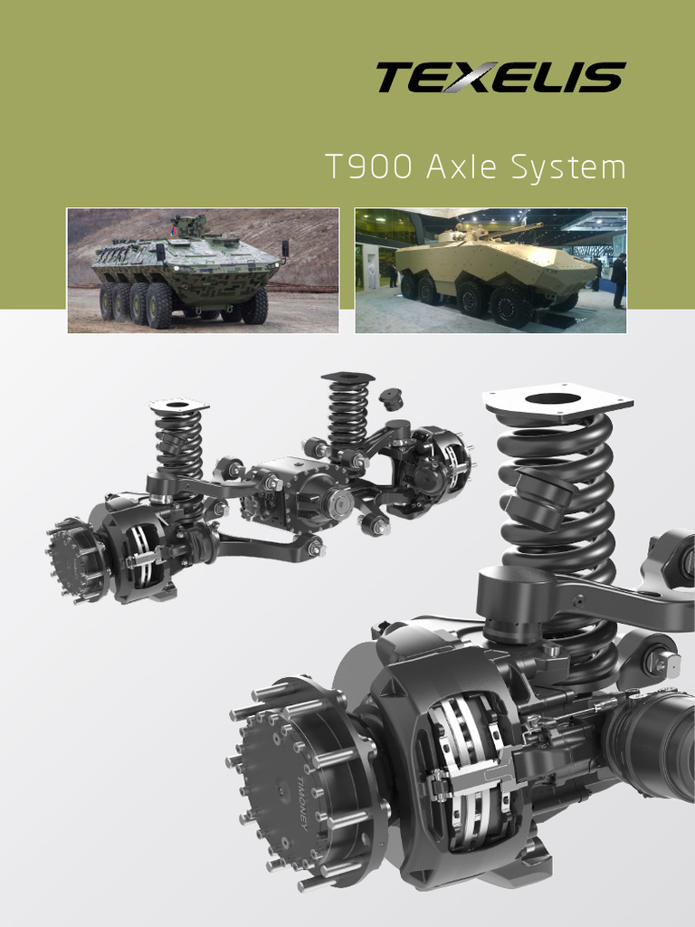 Texelis T900 Datasheet | PDF | Four Wheel Drive | Axle