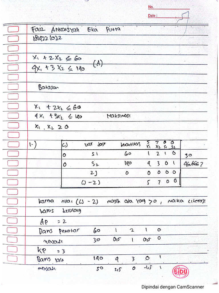 Q1- RPKS - FAIZ ARDIANSYAH EKA PUTRA - 1814221032 | PDF