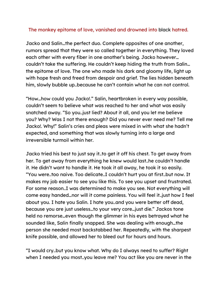 Short Story 2 - Love Epitome. | PDF