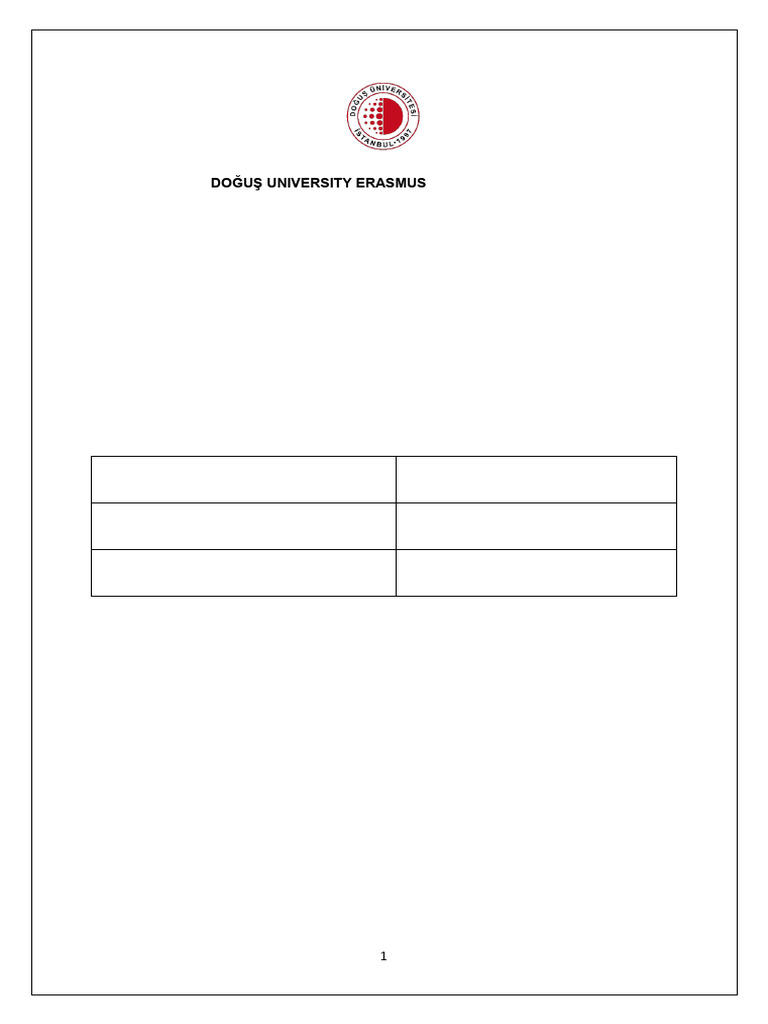 Doğuş University Erasmus Exam | PDF | Luck